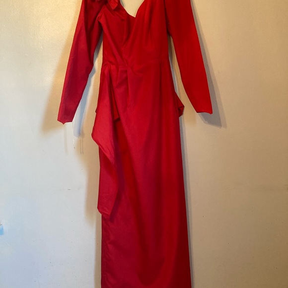 Dresses | Vintage Ruby Red Gown Joan Mad Men Present Dress Cruella ...
